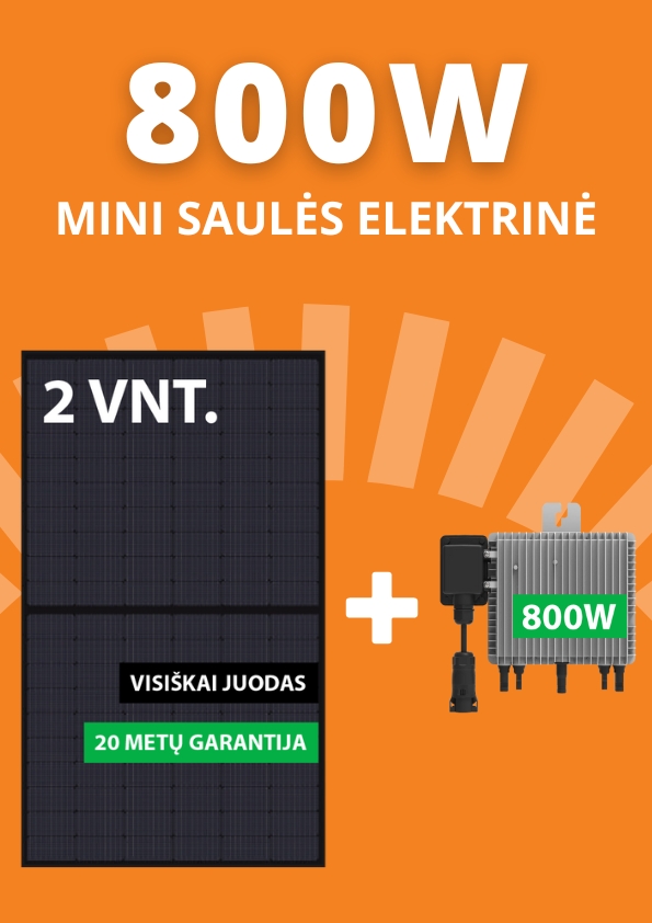 800W mini saulės elektrinė - UAB Solet